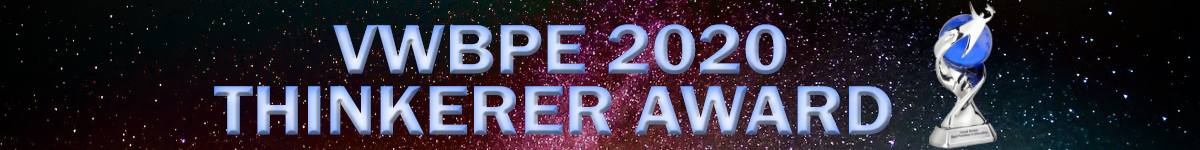 VWBPE Announces Recipient of 2020 Thinkerer Award | Virtual Worlds Best ...
